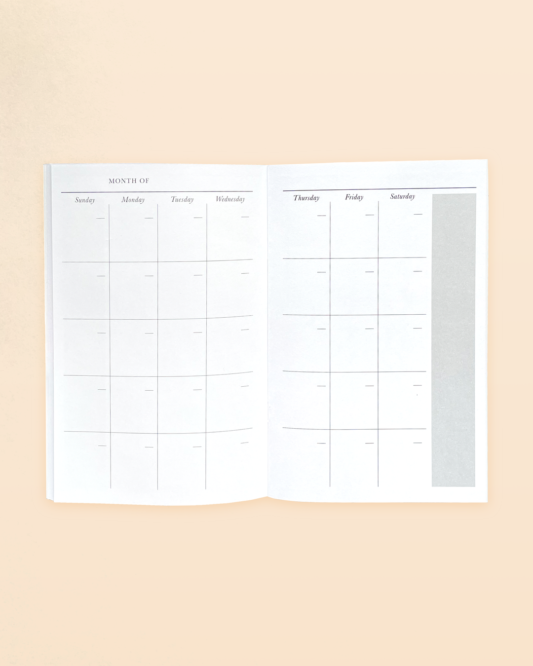 Monthly Agenda - Folio Insert – Made With Love Paperies