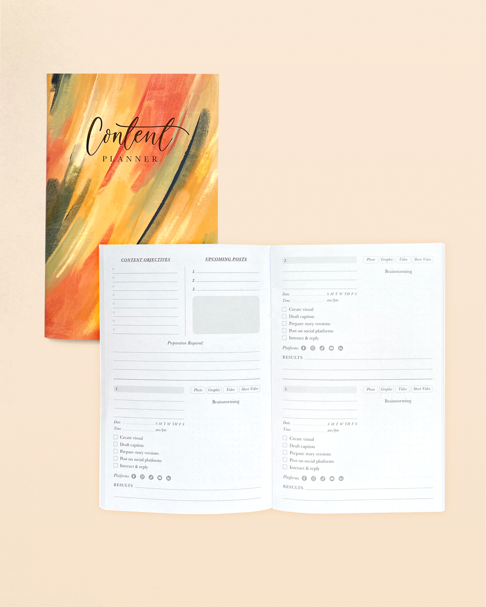 Content Planner - Folio Insert – Made With Love Paperies