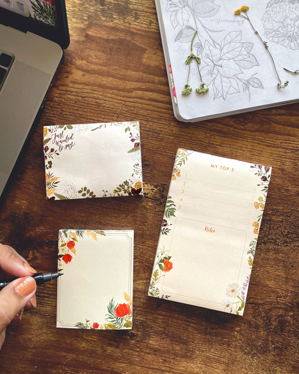 Full Floral Notepad Set – Made With Love Paperies